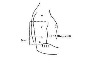 Shouwuli Acupoint:LI 13 Acupuncture Point Or Large Intestine LI 13 ...