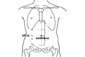 SP 15 Acupuncture Point(Daheng) Or Spleen 15 - PeakMassager